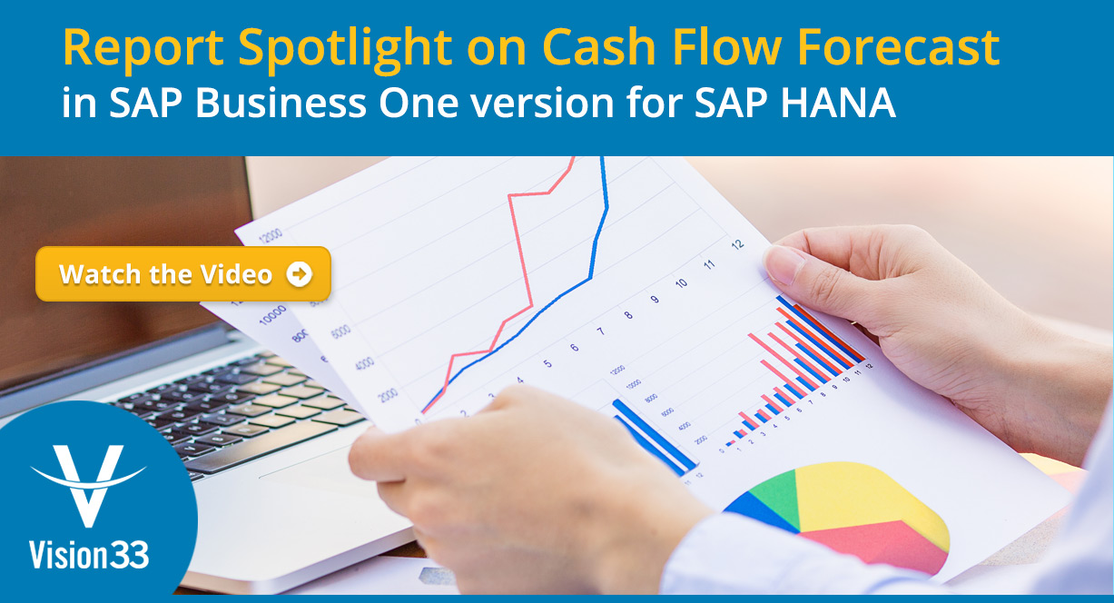 Report Spotlight On Cash Flow Forecast In Sap Business One Version For